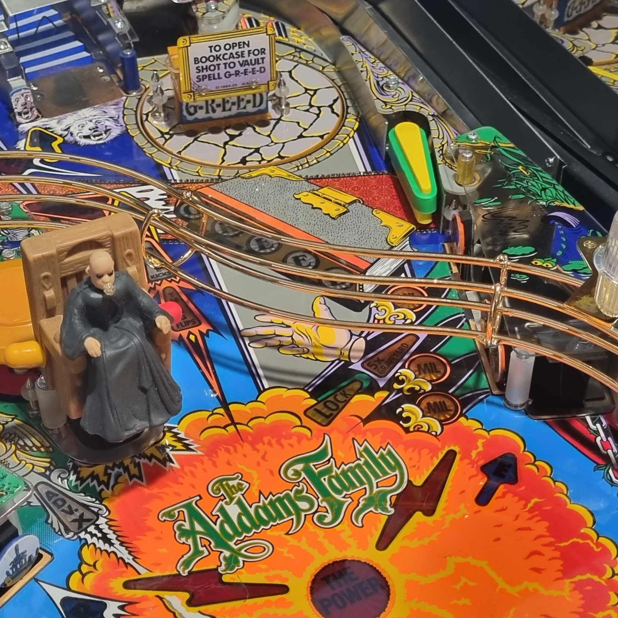 The Addams Family Pinball Wavy Wireform - Gold Plated - Pre Order ...